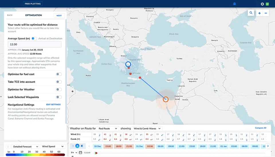 Weather Planning Software, Passage Planning Software, Vessel and ...